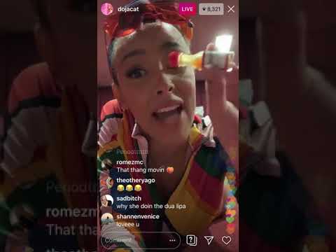 Doja Cat getting down on Instagram Live | 01/30/2020