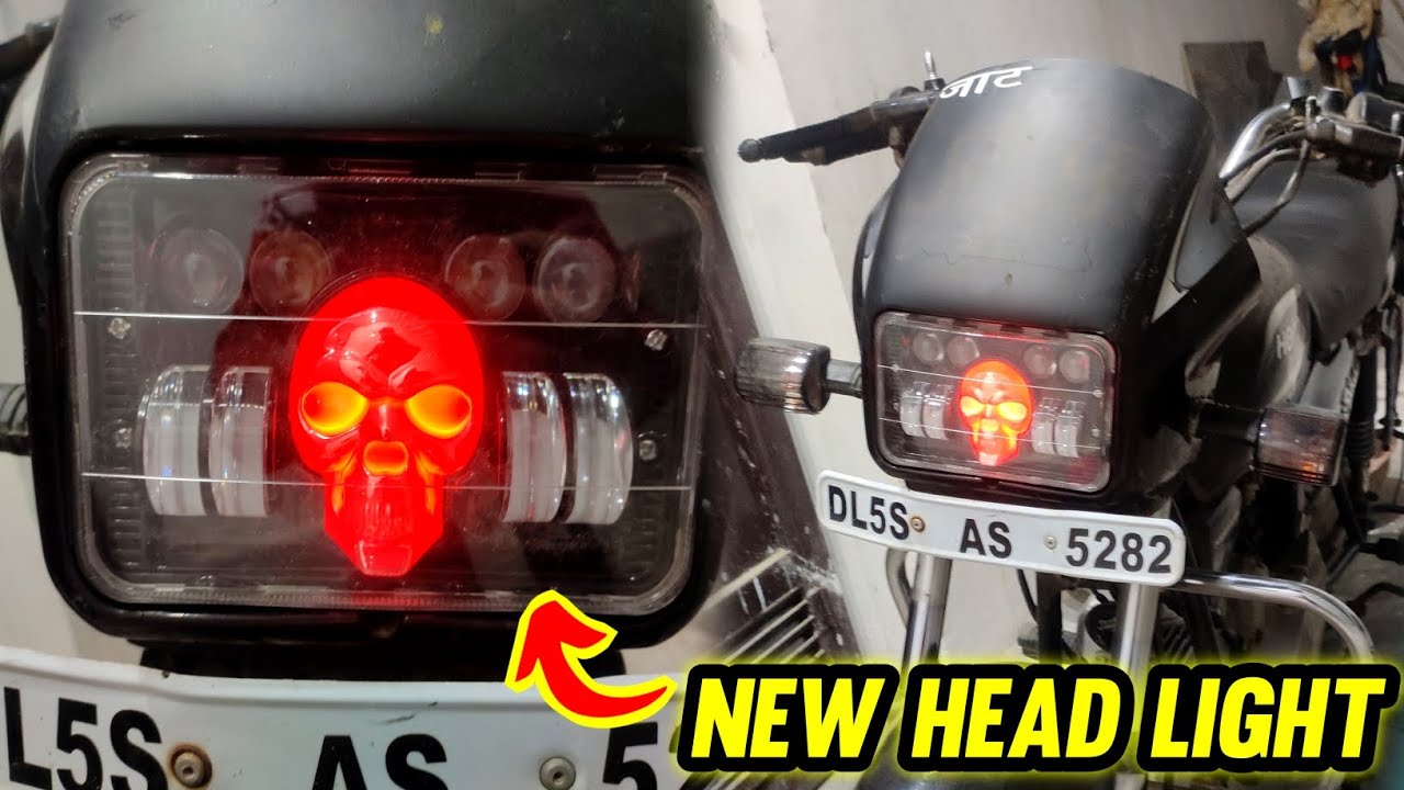 NEW MODIFIED HEADLIGHT IN MY NEW SPLENDOR| SPLENDOR MODIFICATION VLOG ...