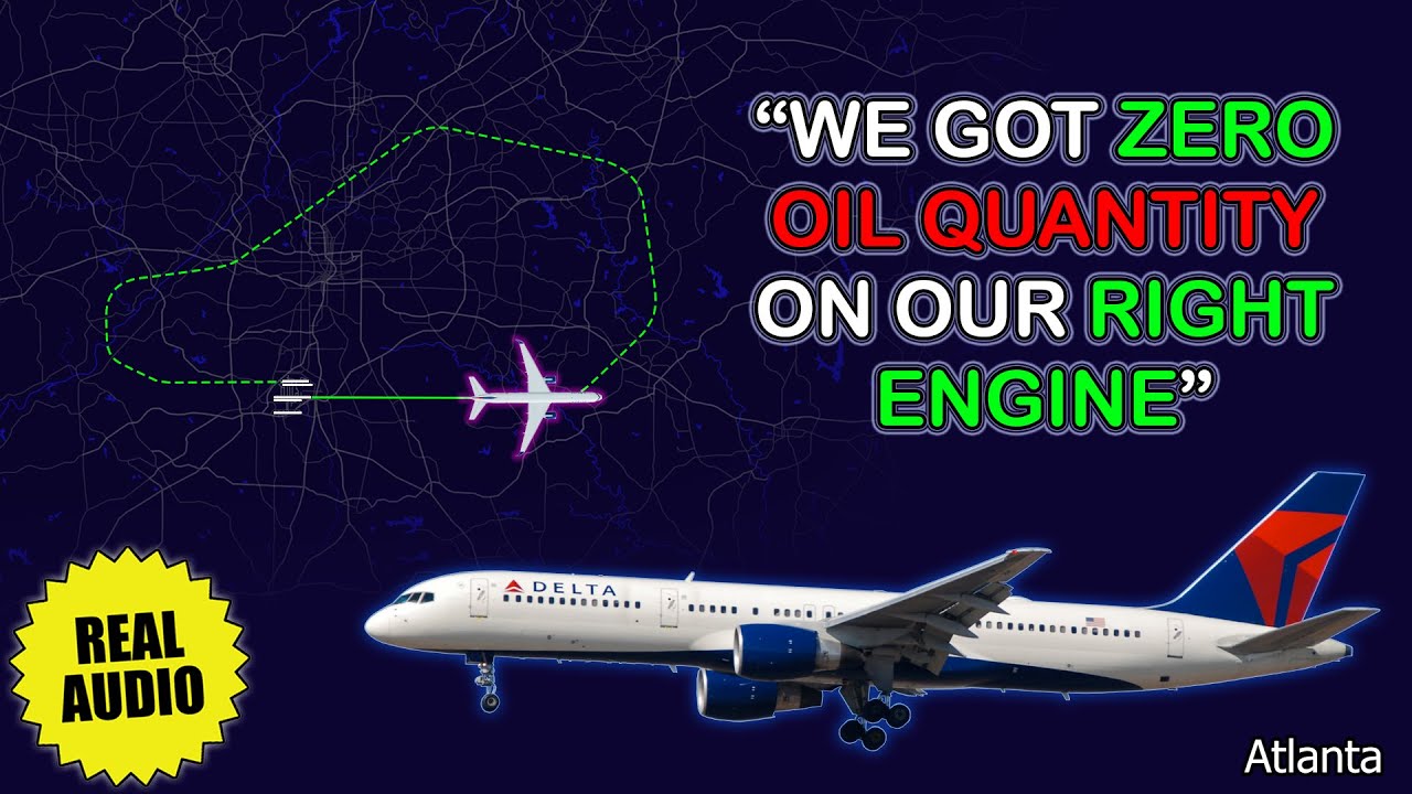 Zero oil quantity on the right engine. Delta Boeing 757 returns to ...