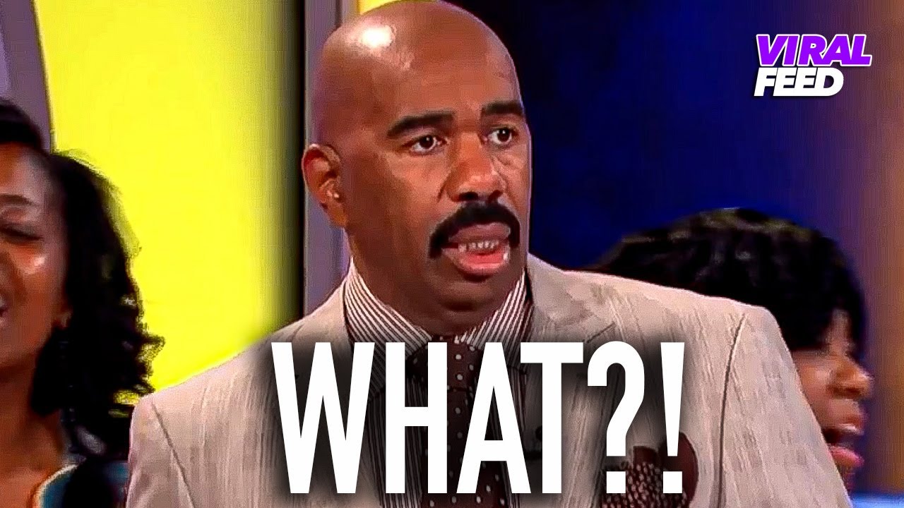 SPEECHLESS STEVE HARVEY! Family Feud USA Moments That Will Make Your ...
