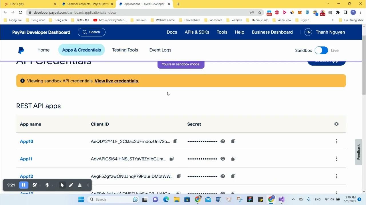 Cách tích hợp thanh toán bằng paypal trên website asp.net MVC - YouTube