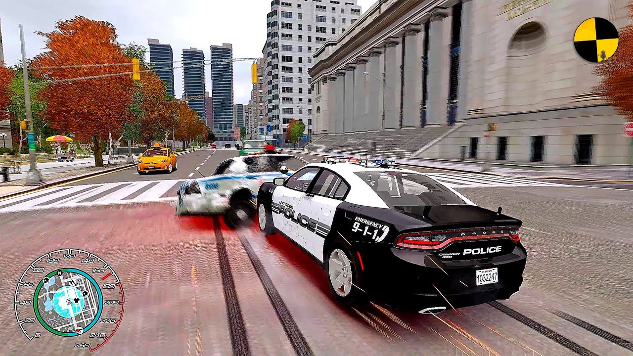 GTA 4 Crazy Police Car - Dodge Charger - YouTube