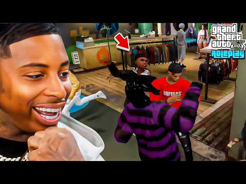 FunnyMike & Yungeen Ace Start A FULL BRAWL In GTA 5 RP.. 😂
