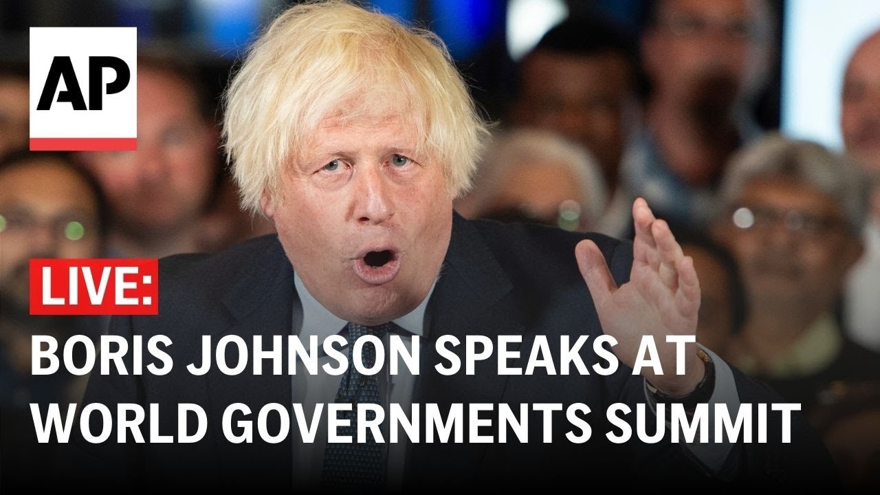 LIVE: Former UK PM Boris Johnson speaks at World Governments Summit ...