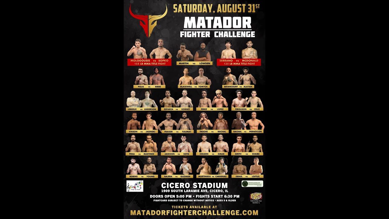 20240831 Matador Fighter Challenge - YouTube