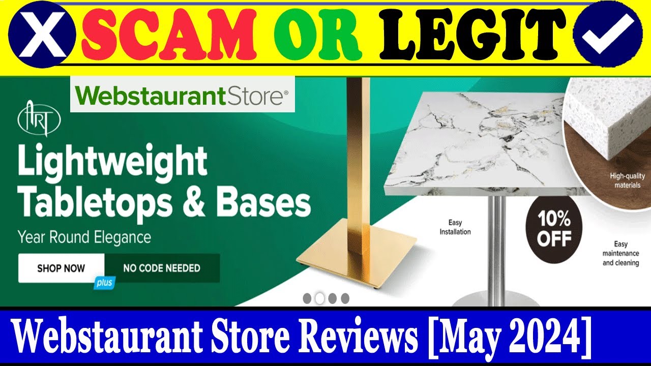 Webstaurant Store Reviews (May 2024) - Is This An Authentic Website ...