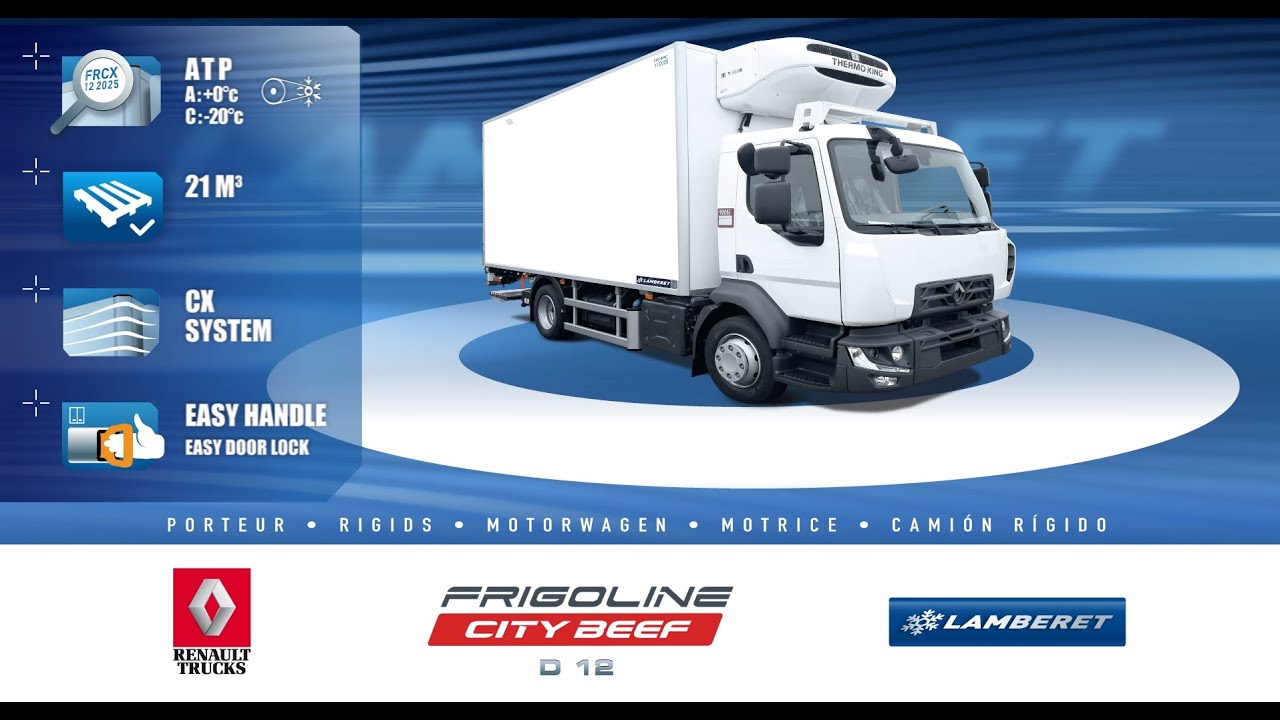 FRIGOLINE City Beef - 7 to 12 tons refrigerated truck - YouTube
