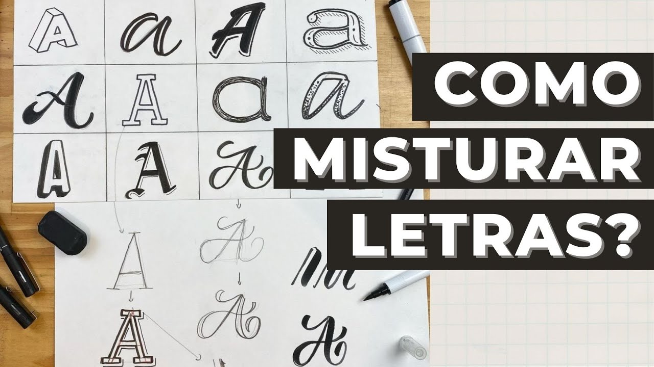 COMO TER CRIATIVIDADE PARA MISTURAR TIPOS DE LETRAS? | Na Lousa - YouTube