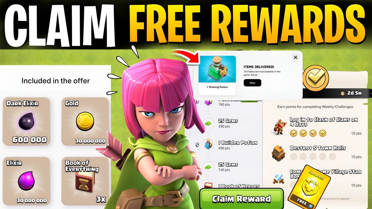 Get Free Rewards From Supercell Store 🥳New Bonus Track & Challenge ...