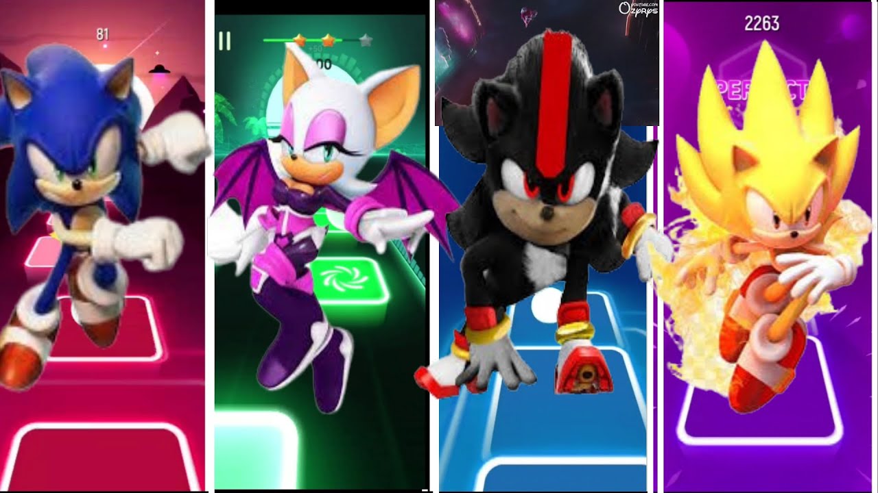 Tiles Hop Battle 59 Sonic the Hedgehog&Sonic Bat&Sonic Shadow&Sonic8 - YouTube