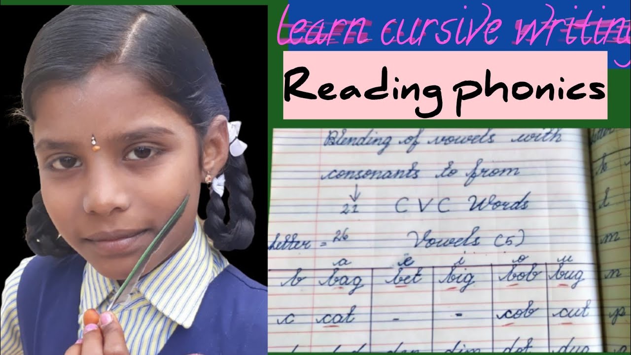 How to learn Phonics English reading| good cursive handwriting course ...