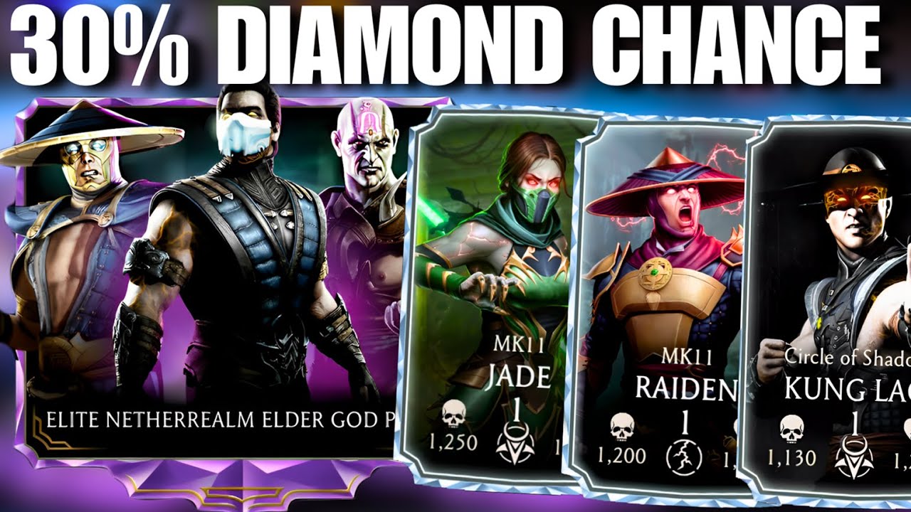 MK Mobile. Elite Netherrealm Elder God Pack Opening! 30% Diamond ...