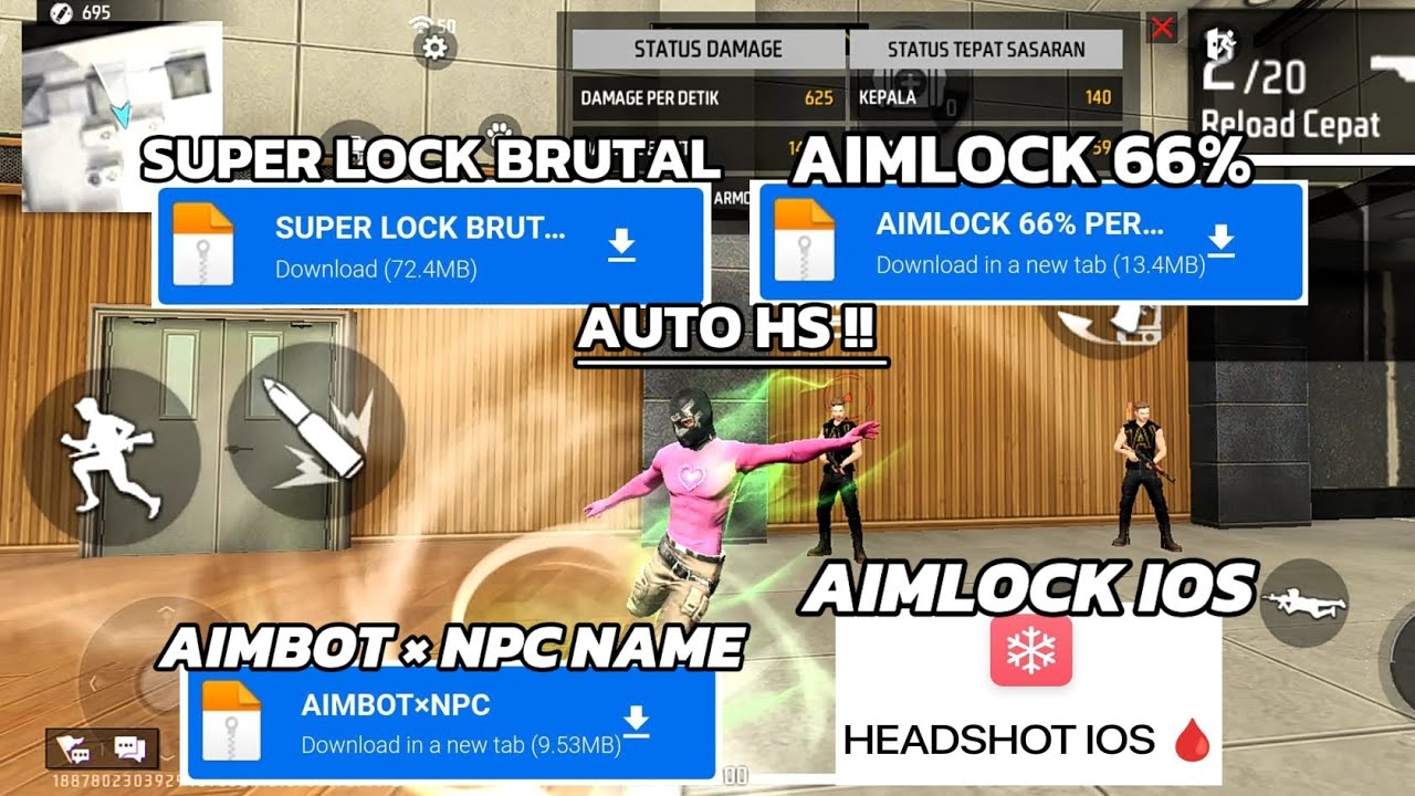 AIMBOT+NPC ⚙️🔥 × AIMLOCK IOS 🚀 × SUPERLOCK 😈 × AIMLOCK PERMANENT 👽 ...