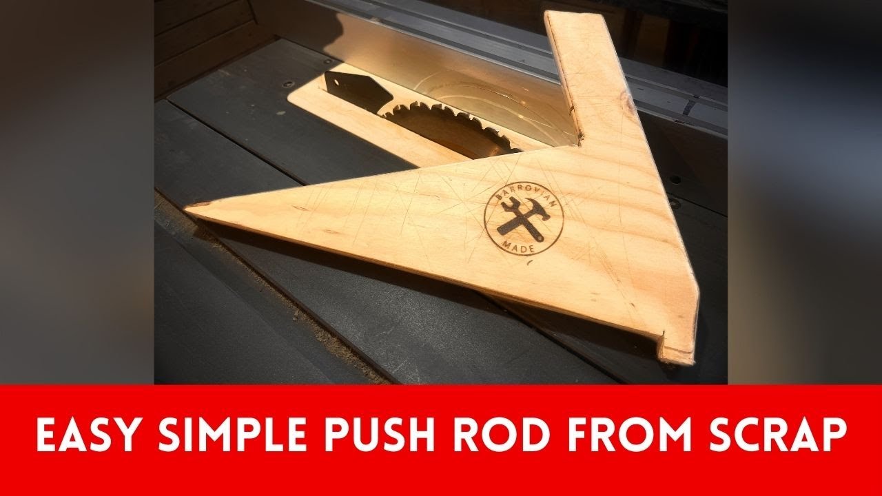 How To Make A Push Stick From Scrap Wood | Stay Safer In The Work Shop ...