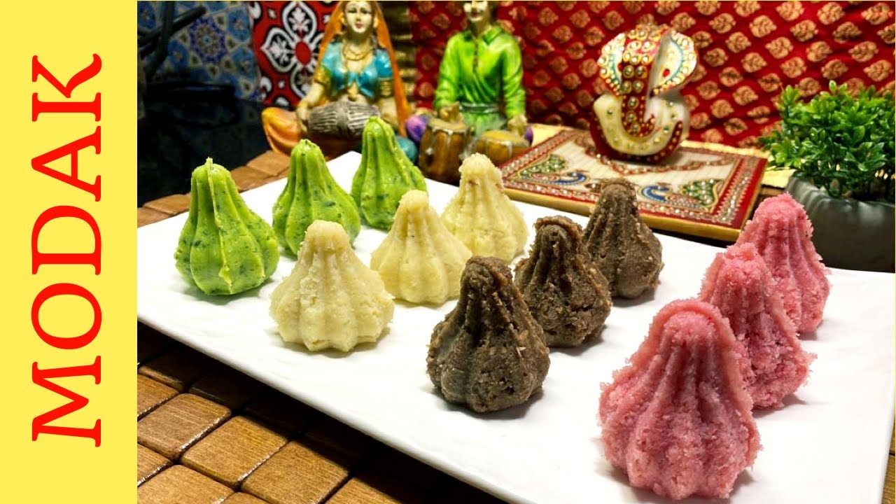 Modak | Rose, Chocolate, Mawa, Paan Modak | मोदक | Ganesh Chaturthi ...