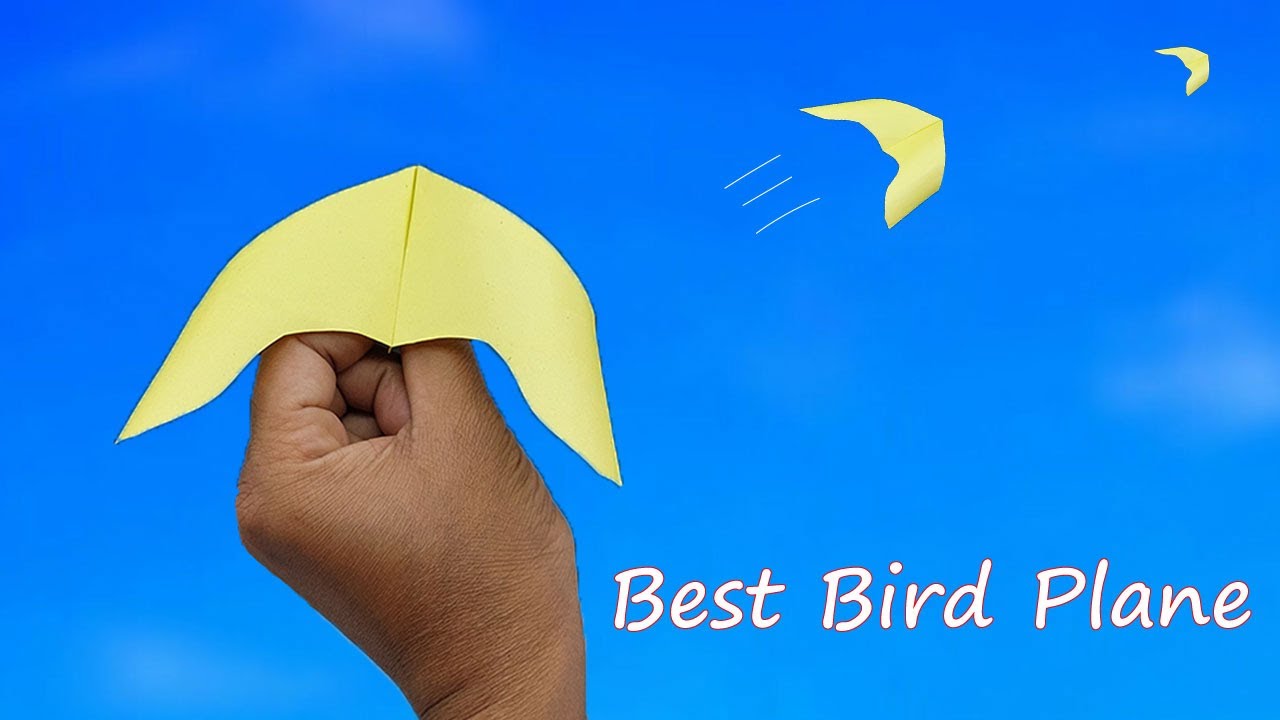 How to Make a Bird Flying Plane - Paper Flying Bird Plane - YouTube