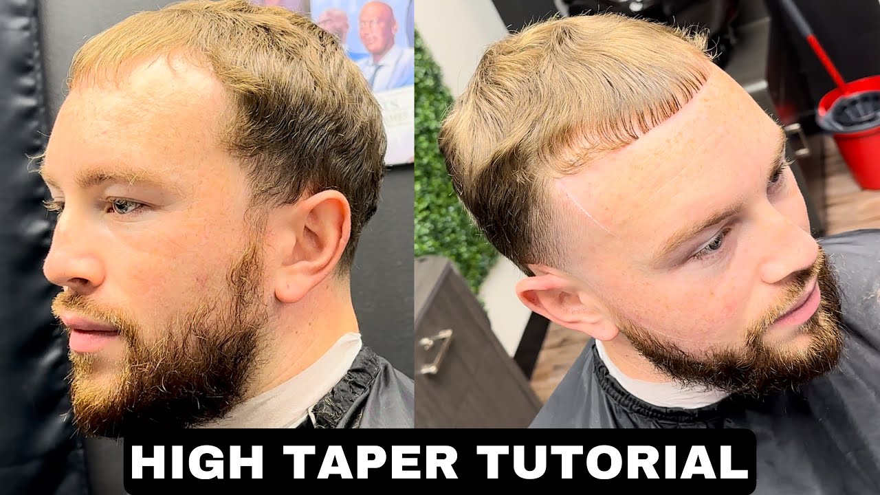 HIGH TAPER TUTORIAL | SAVED HIS HAIRLINE!! - YouTube