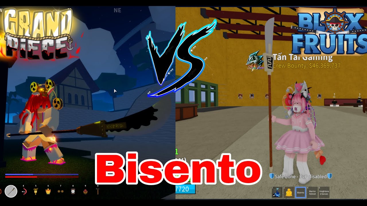Roblox - BISENTO BLOX FRUITS VS BISENTO GRAND PIECE ONLINE - YouTube
