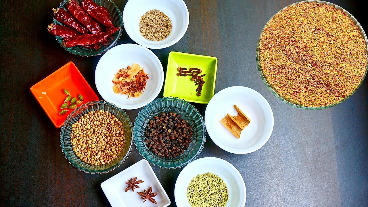 CHETTINAD CURRY MASALA POWDER | CHICKEN MASALA POWDER - YouTube