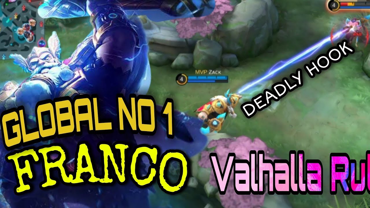 GLOBAL-1 FRANCO VALHALLA RULER SKIN DEADLY HOOK MOONTON -26#MLBB - YouTube