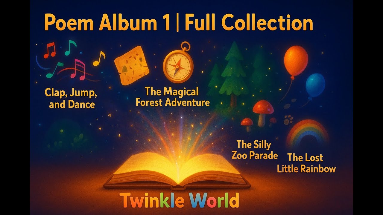 Poem Album 1 | 5 Magical Kids Poems Collection | Twinkle World | Learning & Fun Songs for ...