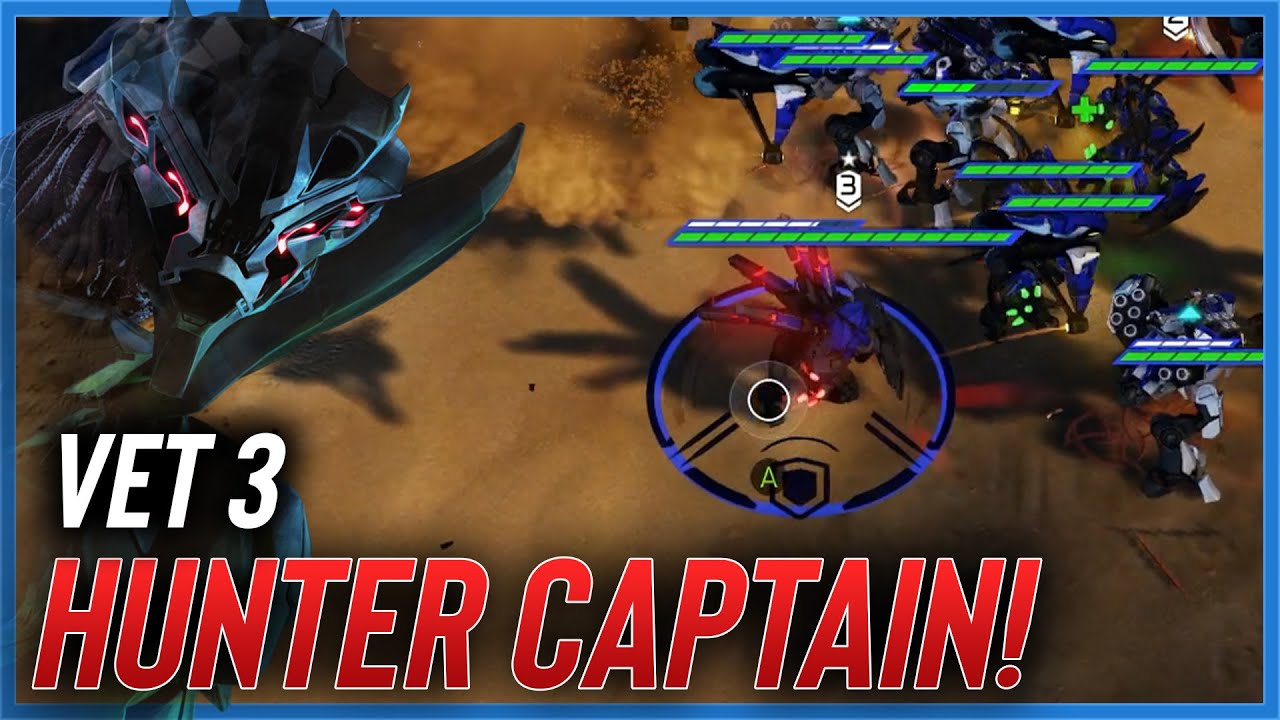 The TANKY Vet 3 Hunter Captain! Halo Wars 2 - YouTube