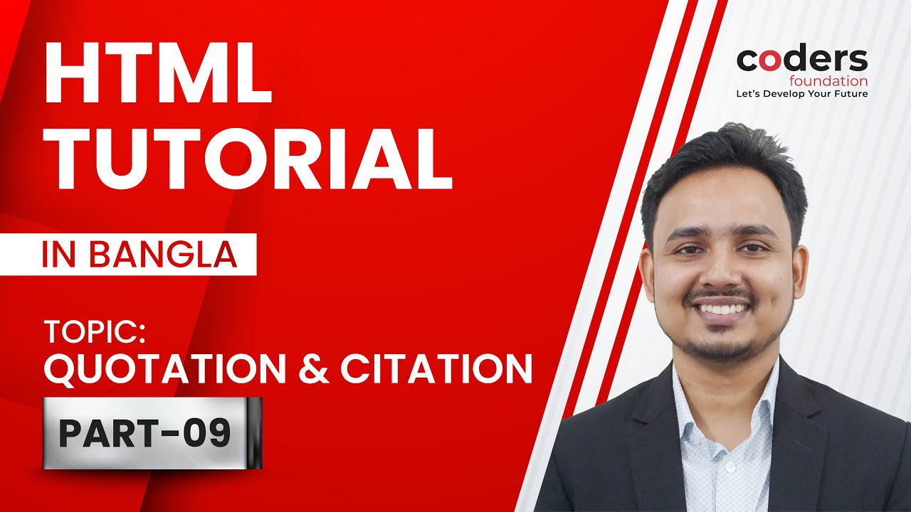 HTML Bangla Tutorial / HTML5 Bangla Tutorial [#9] Quotation And ...