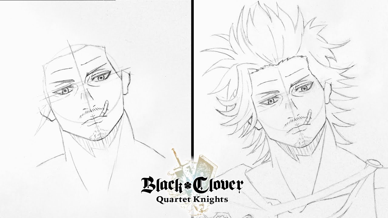 How to Draw YAMI SUKEHIRO (Black Clover) - Anime Drawing Tutorial ...