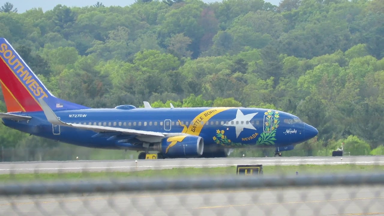 Southwest Nevada One at the Manchester-Boston Regional Airport - YouTube