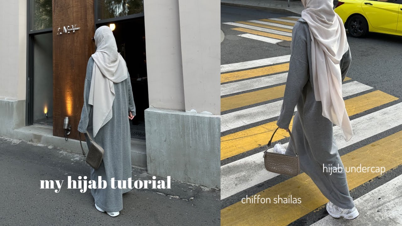 hijab tutorial: my hijab style, undercap & chiffon sheilas - YouTube