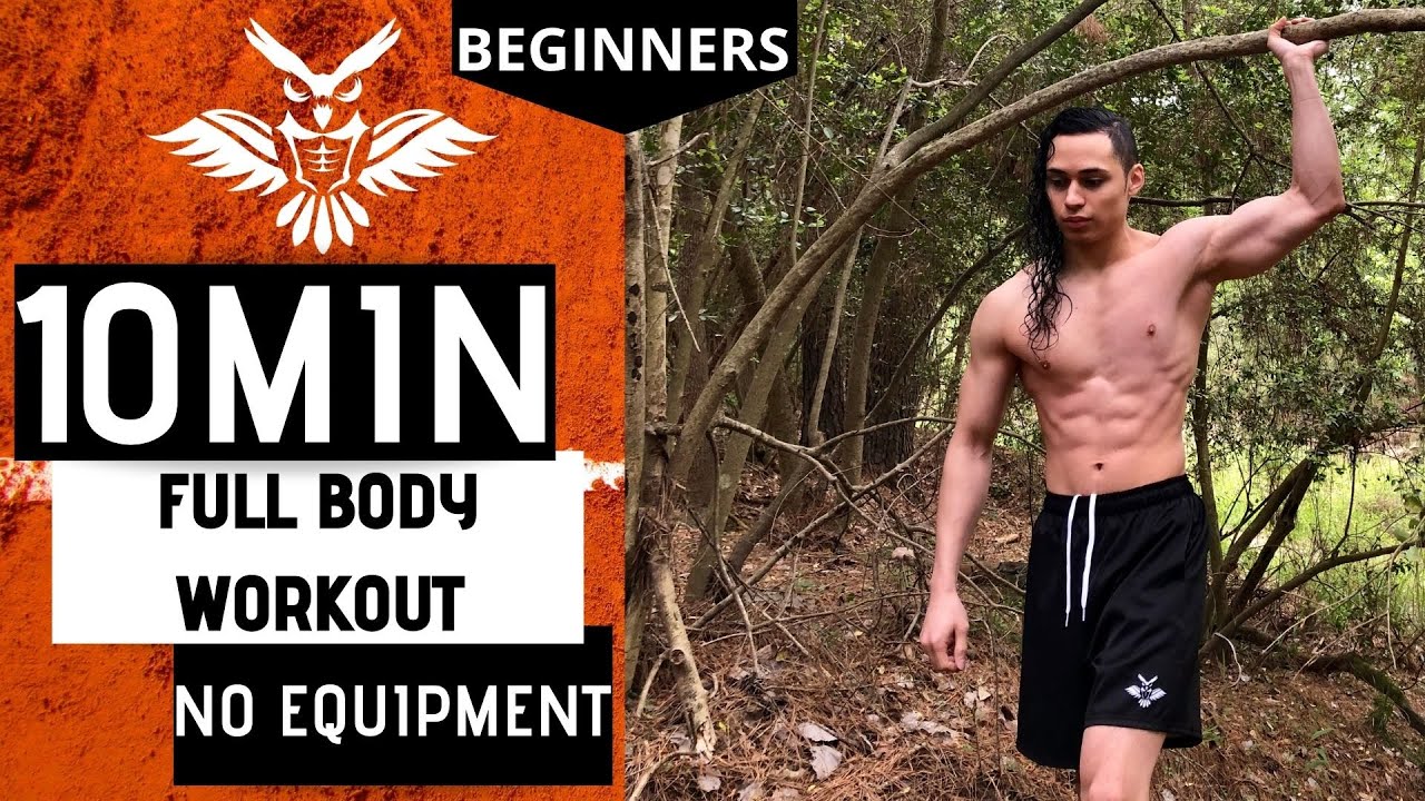 Full Body Workout at Home for BEGINNERS - 10 MIN (NO EQUIPMENT) - YouTube