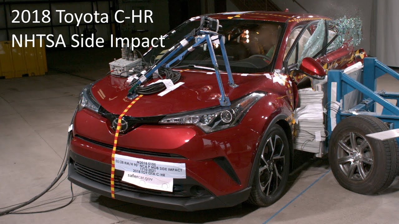 2018-2021 Toyota C-HR NHTSA Side Impact - YouTube