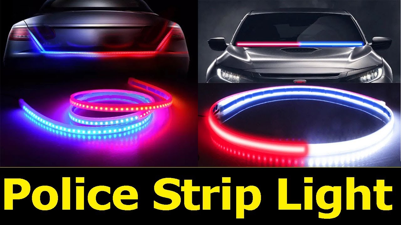 Police Strip Light For Car | Police Light in Car in Pakistan - YouTube