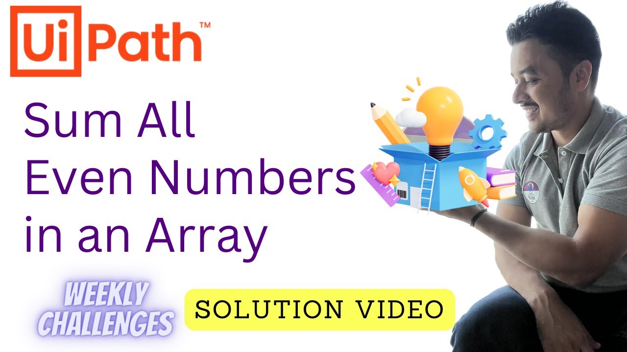 Solution : TBMK0001 | Array Manipulation | UiPath Weekly Challenge Series | Mukesh Kala - YouTube