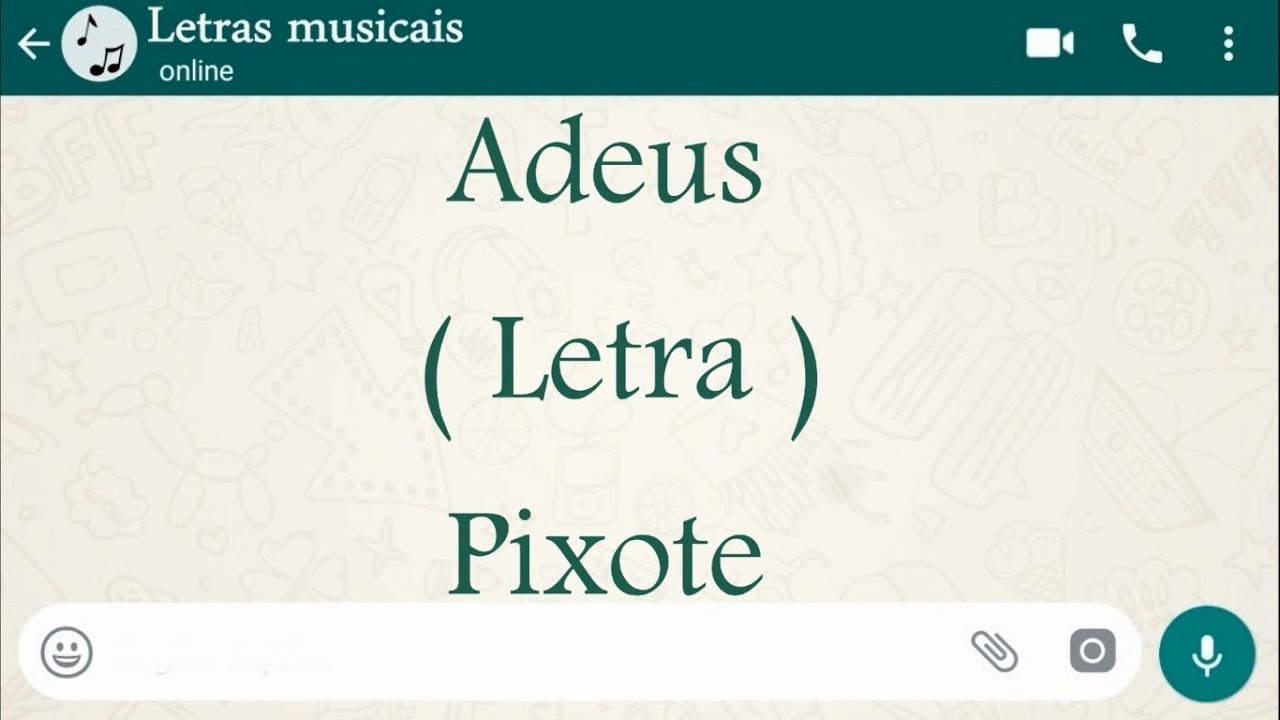 Adeus - Letra - Pixote - YouTube