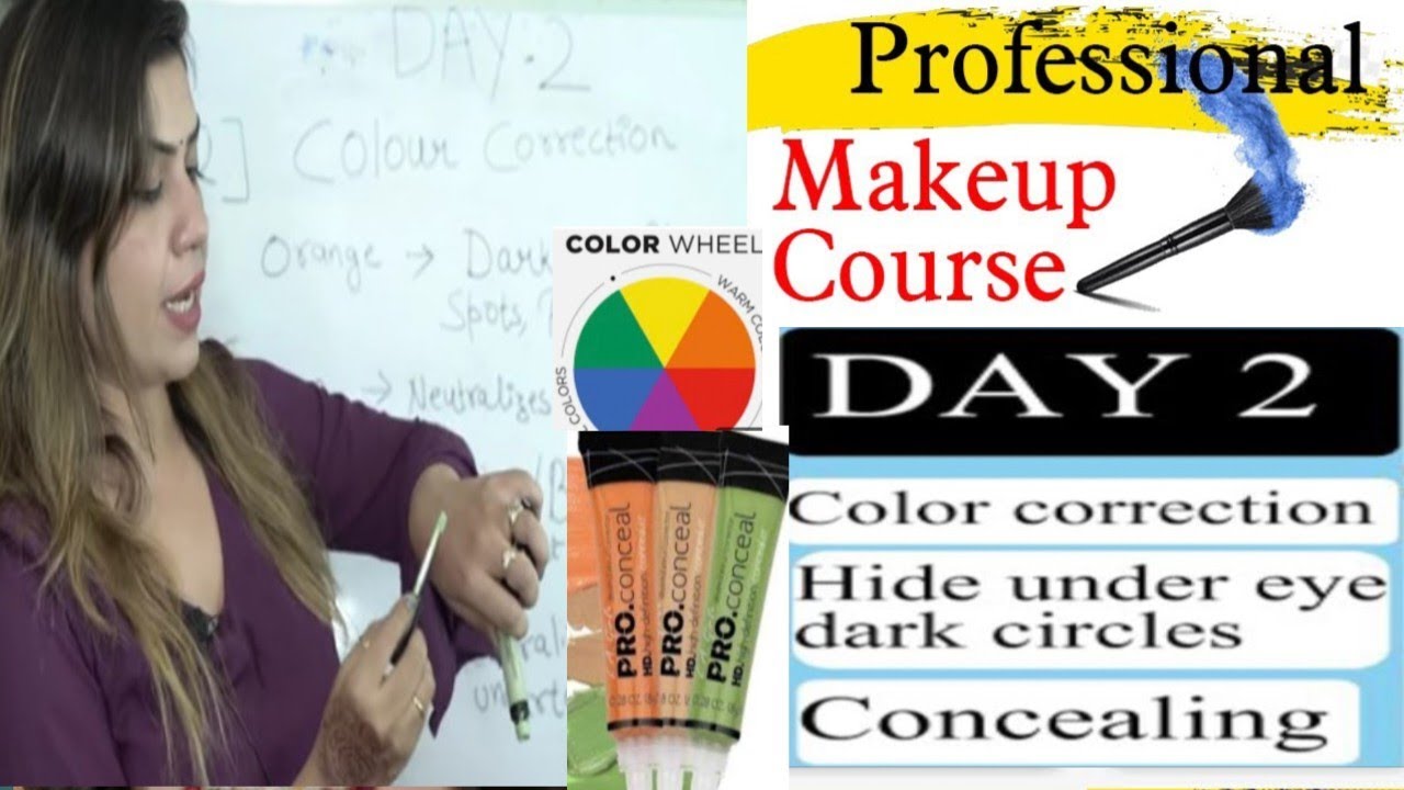 Free Professional Advance Makeup Course ||Day 2 || How To Do Colour ...