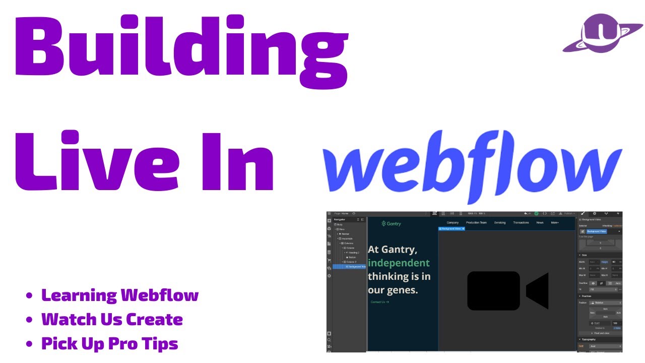 Build In Webflow With Us! - LIVE Webflow Building - YouTube
