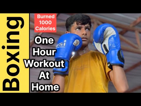 One hours Boxing workout at home, Boxing Home Workout, burned 1000 ...