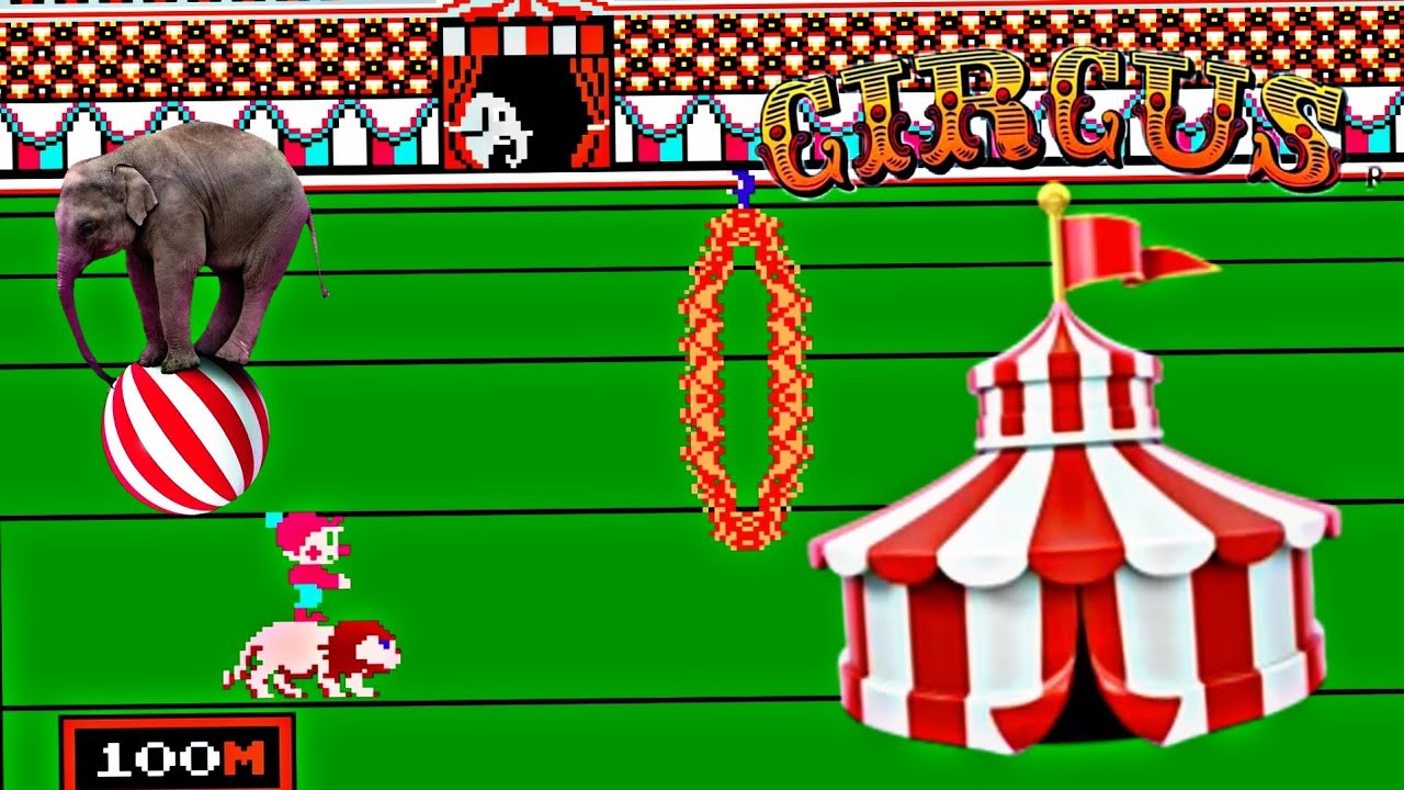 Jugando Circus Charlie | Juego Retro | - YouTube