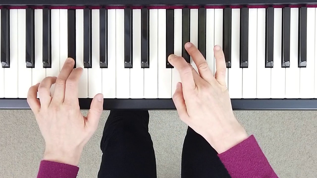 How to play D Major Scale on the Piano (Right & Left Hand - Correct ...