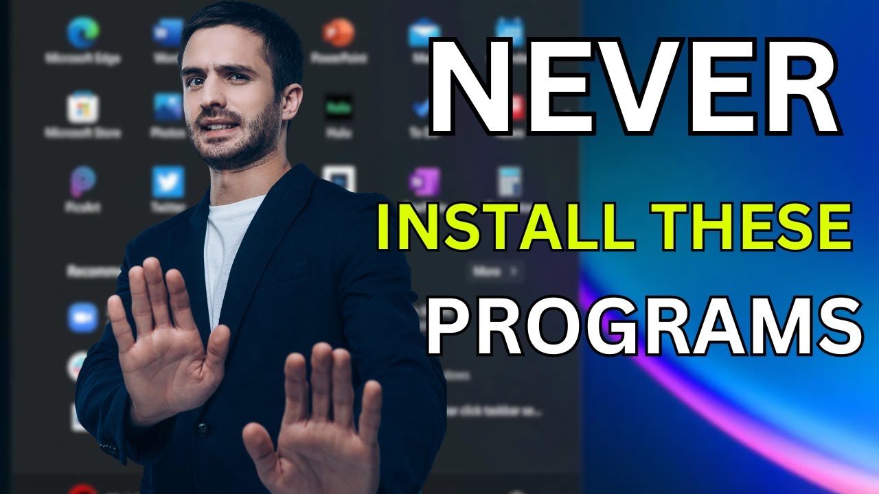Never Install These Programs On Your PC - YouTube