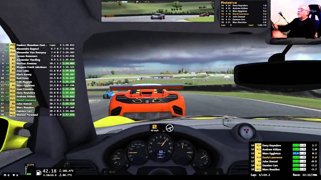 iRacing GT3 Race OBS second race. Ruf Edge Racing. - YouTube