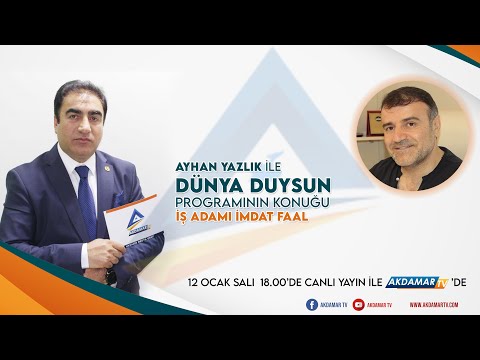 İş Adamı İmdat Faal Akdamar TV'de | Dünya Duysun | 12.01.2021