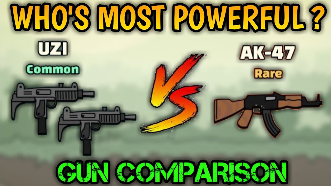 Dual Uzi vs Ak- 47 in mini militia - YouTube