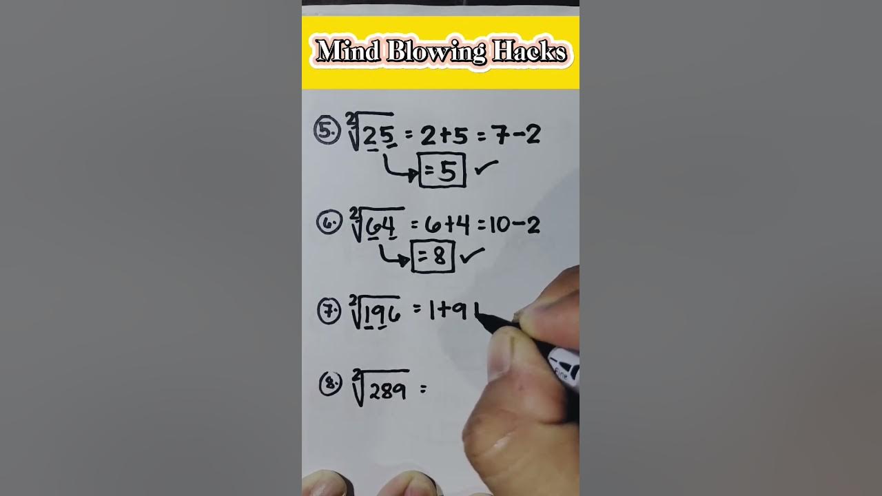 Basic Math Hacks/ Tricks That You Need To Know Part 62 #mindblowinghacks #sharingiscaring - YouTube