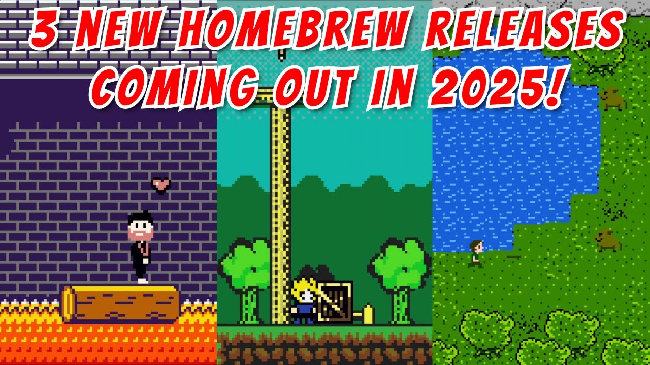 FIRST LOOK At 3 New Retro Homebrew Games That Are Coming SOON! - YouTube