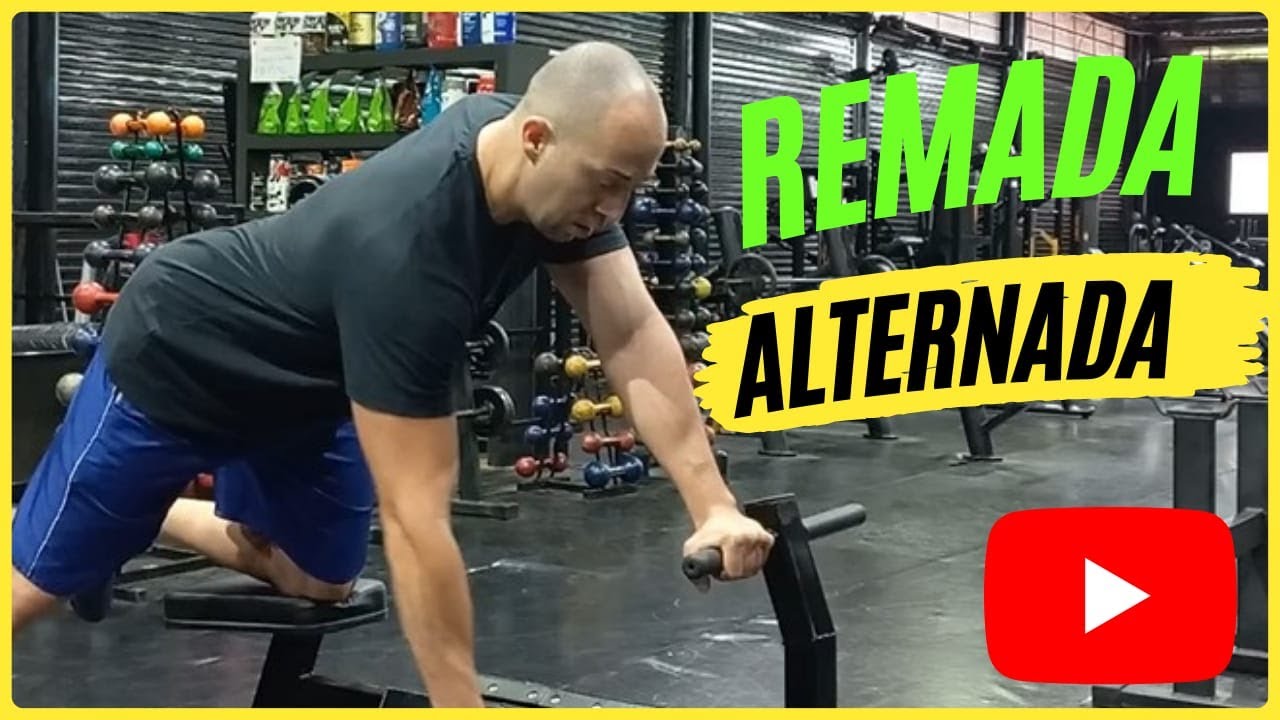 Como fazer remada alternada - YouTube