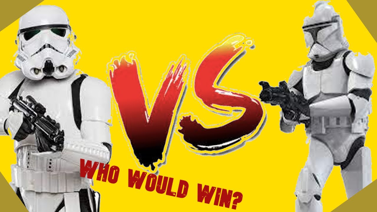 clone troopers vs stormtroopers, who would win? STAR WARS VS - YouTube