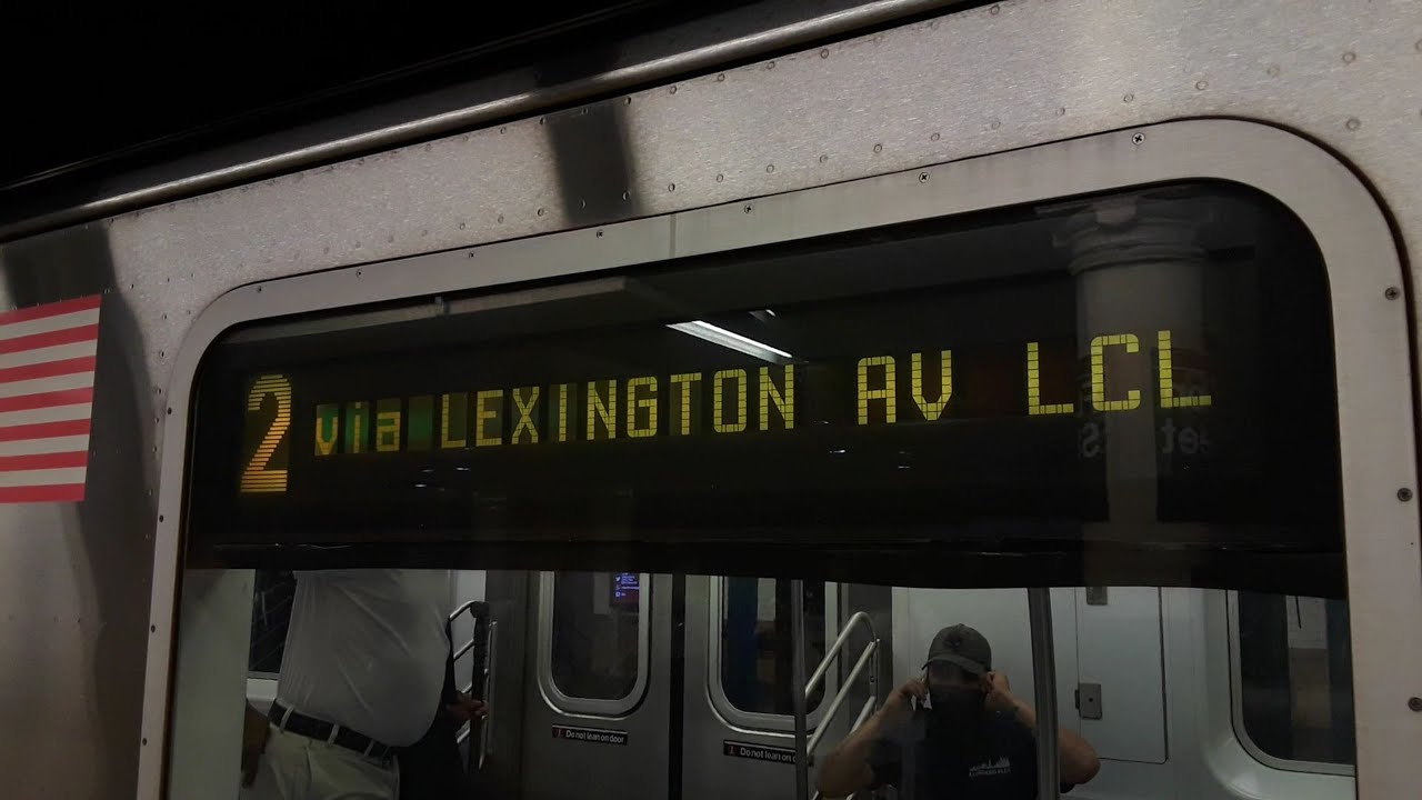 IRT Lexington Avenue: Three Bronx-bound R142 (2) trains via the (5 ...