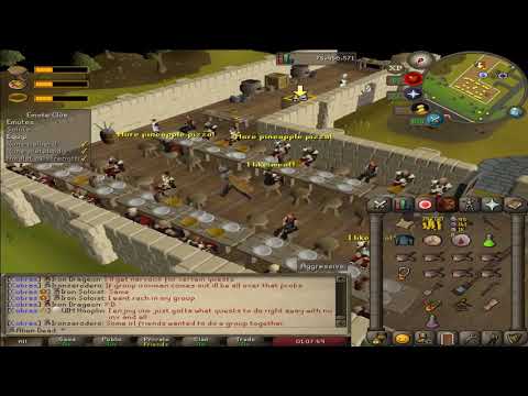 osrs salute in the centre of the mess hall - YouTube